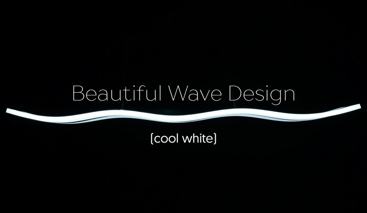 Stylish Wave Acrylic Pendant Light - Modern Design | Modern.Place