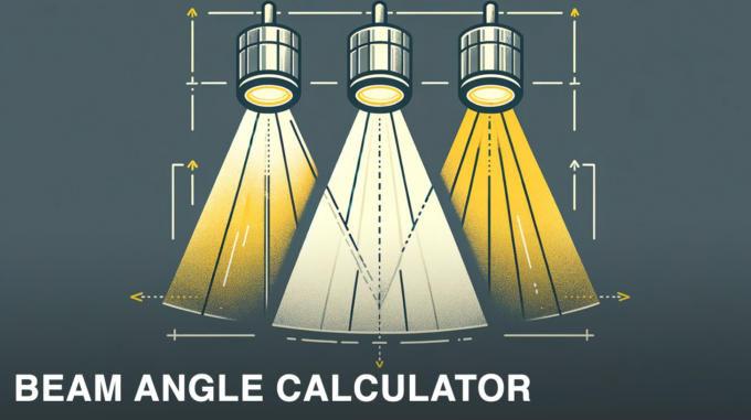 Lighting Beam Angle & Spread Calculator | Modern.Place